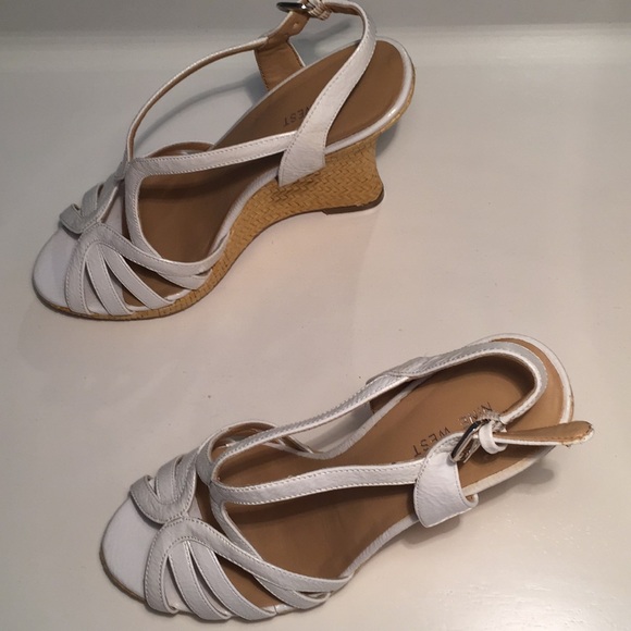 Nine West | Shoes | Nine West White Wedges | Poshmark
